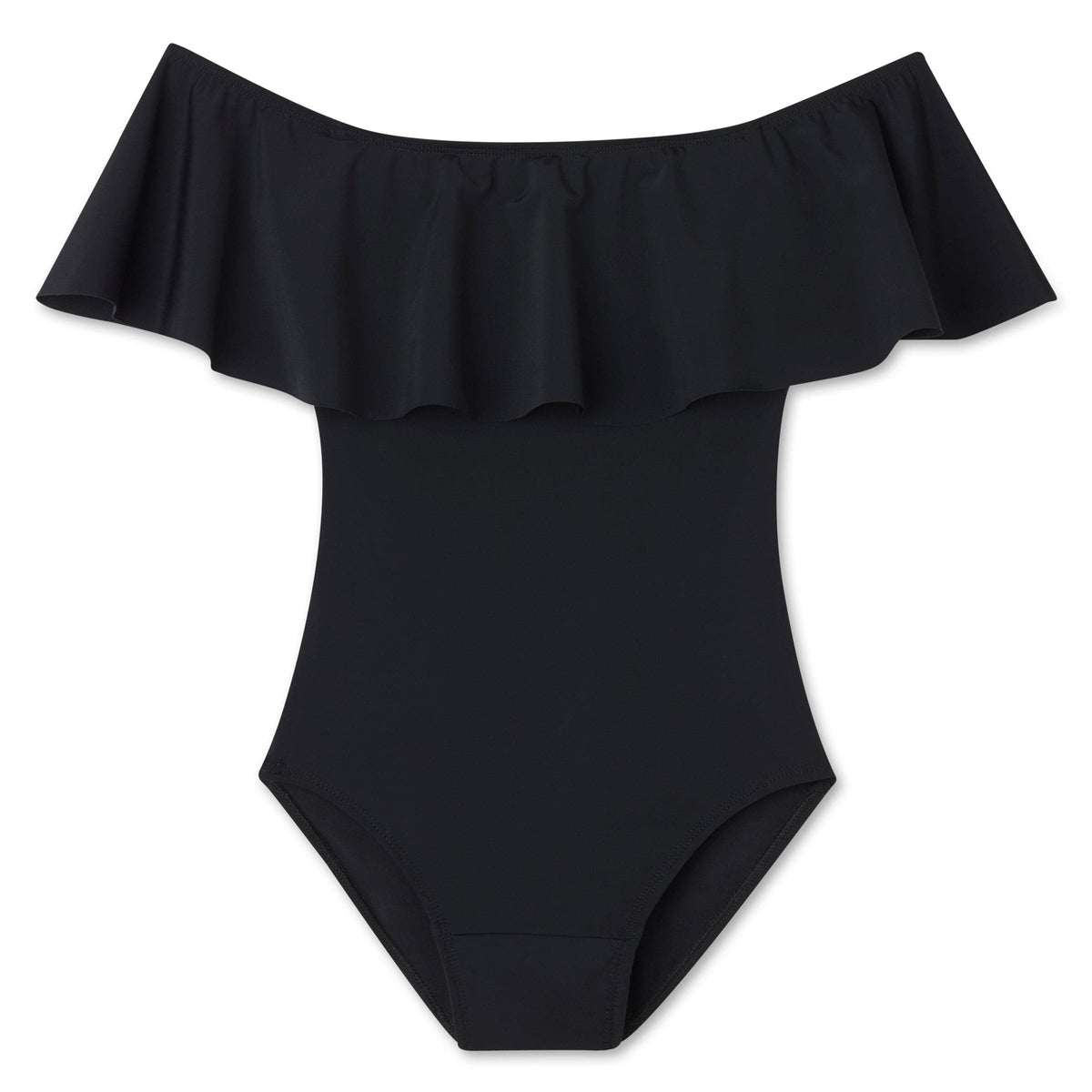 Period Swimwear Off the Shoulder | Black Sea | Ruby Love